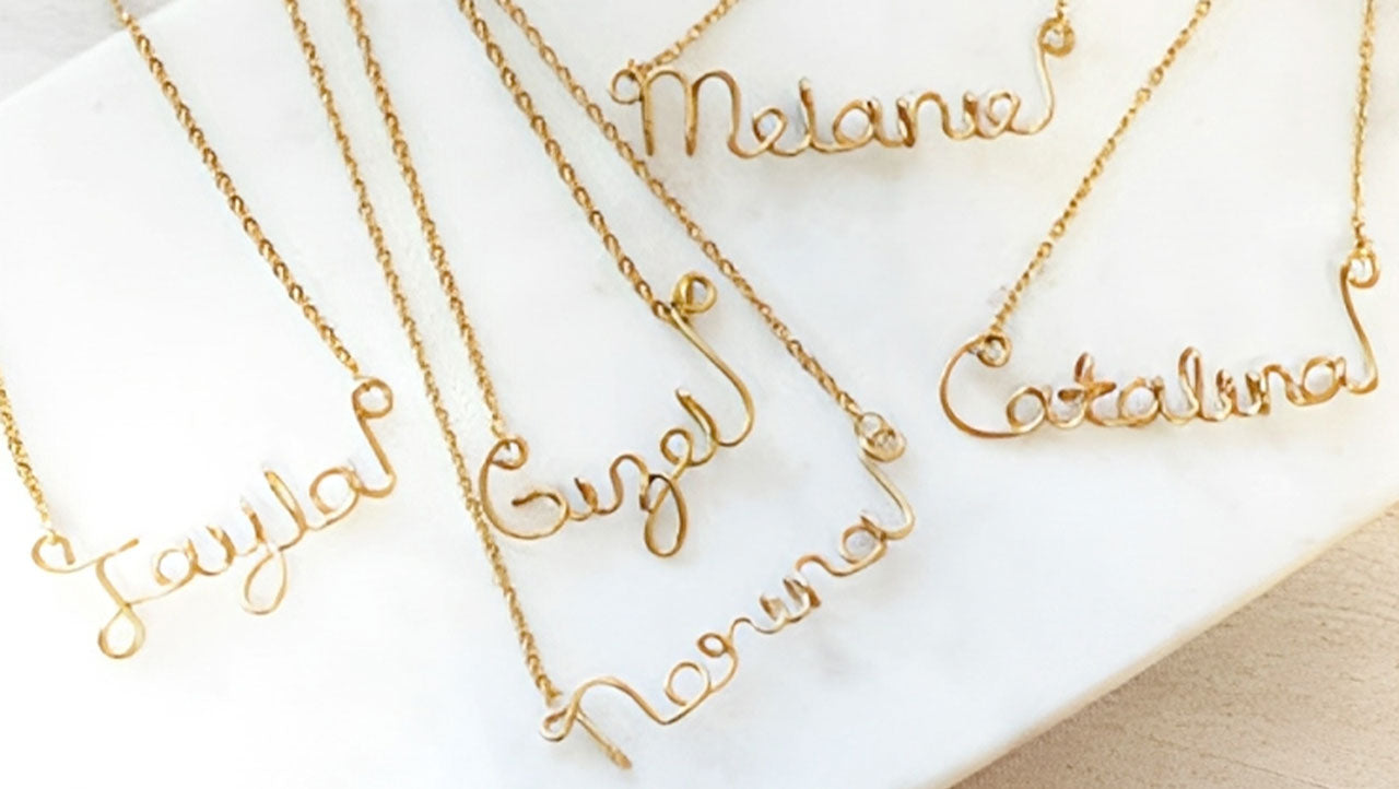 The History Of Personalized Name Necklaces – Gogo Lush