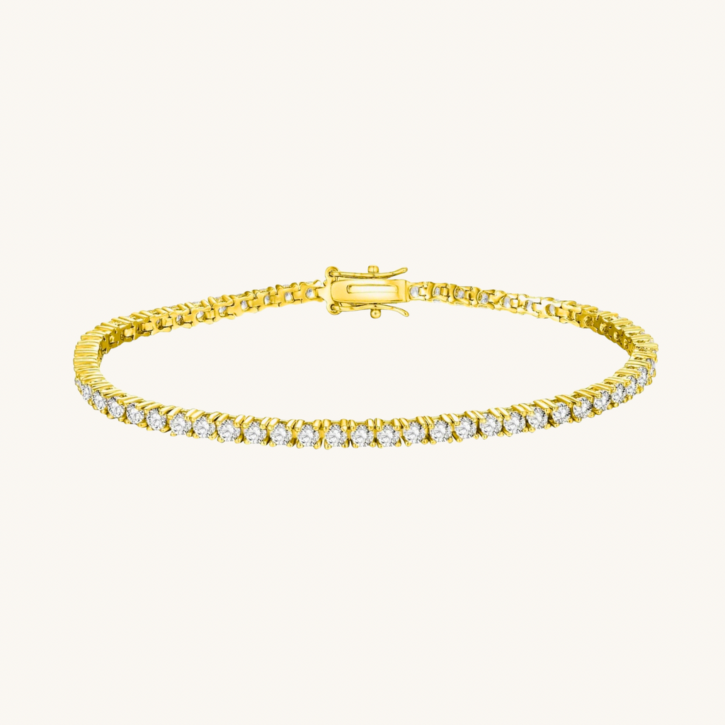 Gold Diamond Tennis Bracelet | Gogo Lush